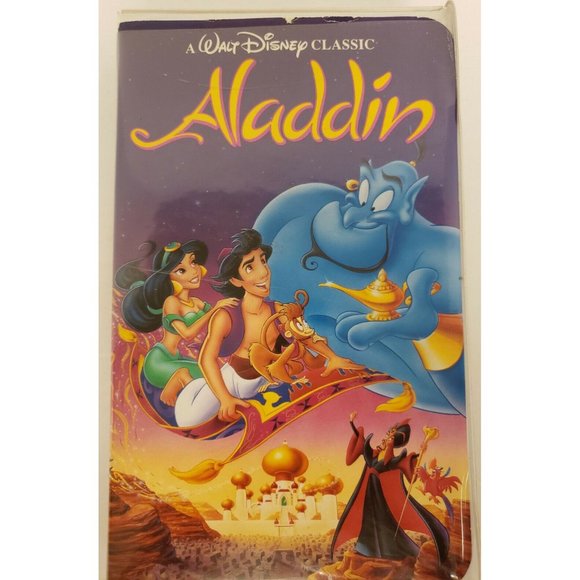 Disney, Aladdin | Media | Vhs Aladdin 993 Disney Classic Scott Weninger Robin Williams Linda ...